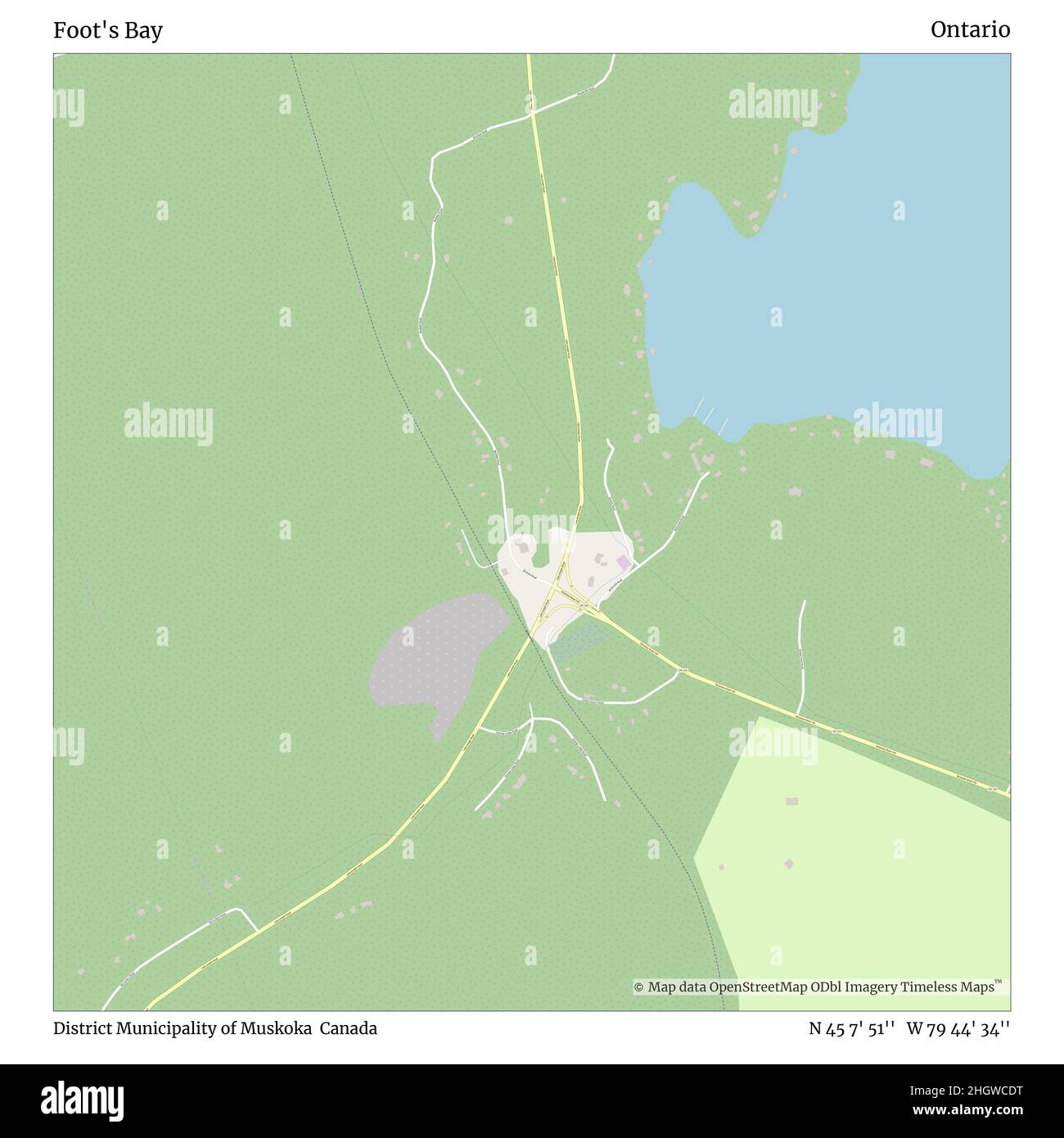 Map of muskoka hi-res stock photography and images - Alamy