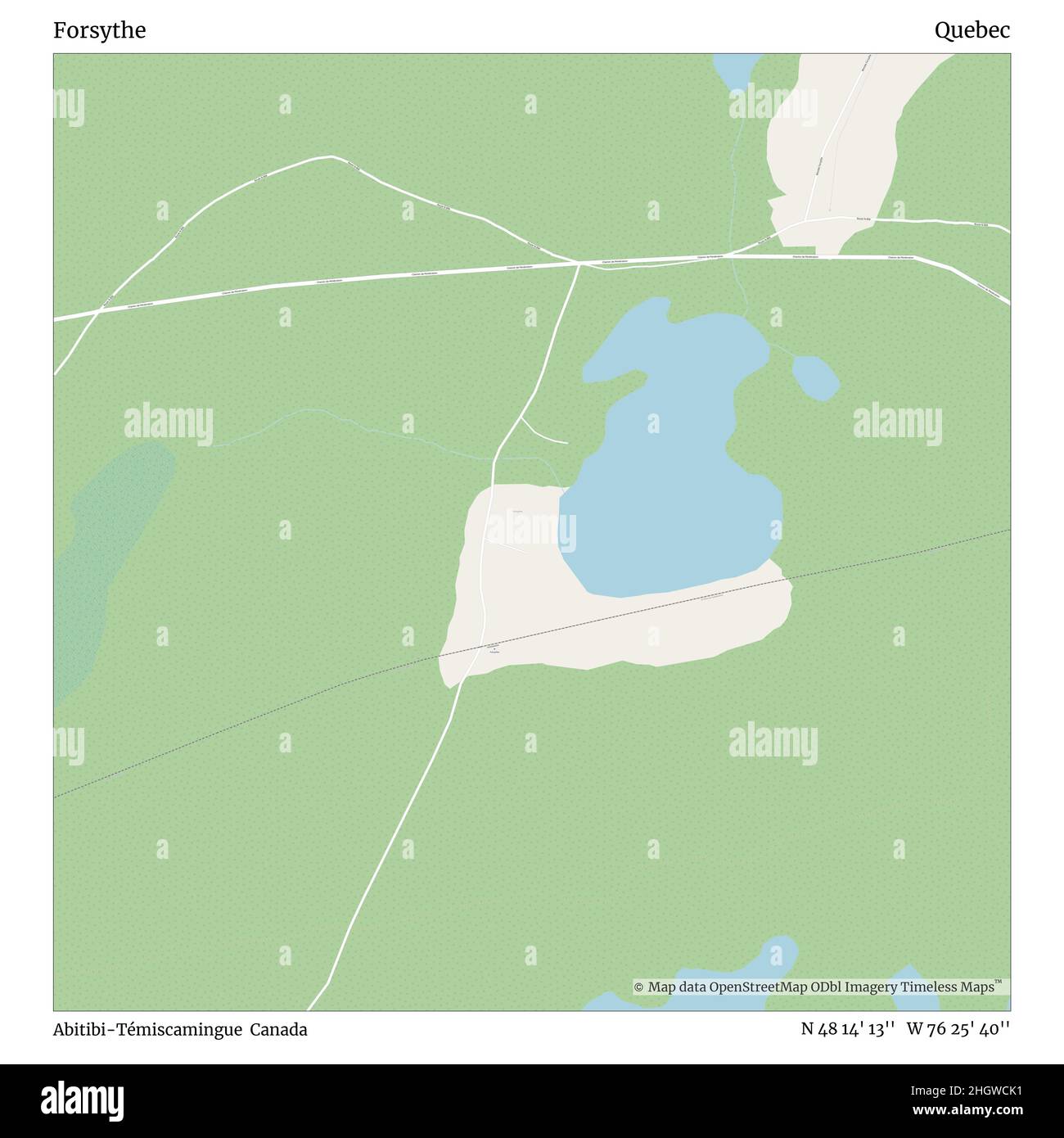 Map of temiscamingue and abitibi hi-res stock photography and images ...