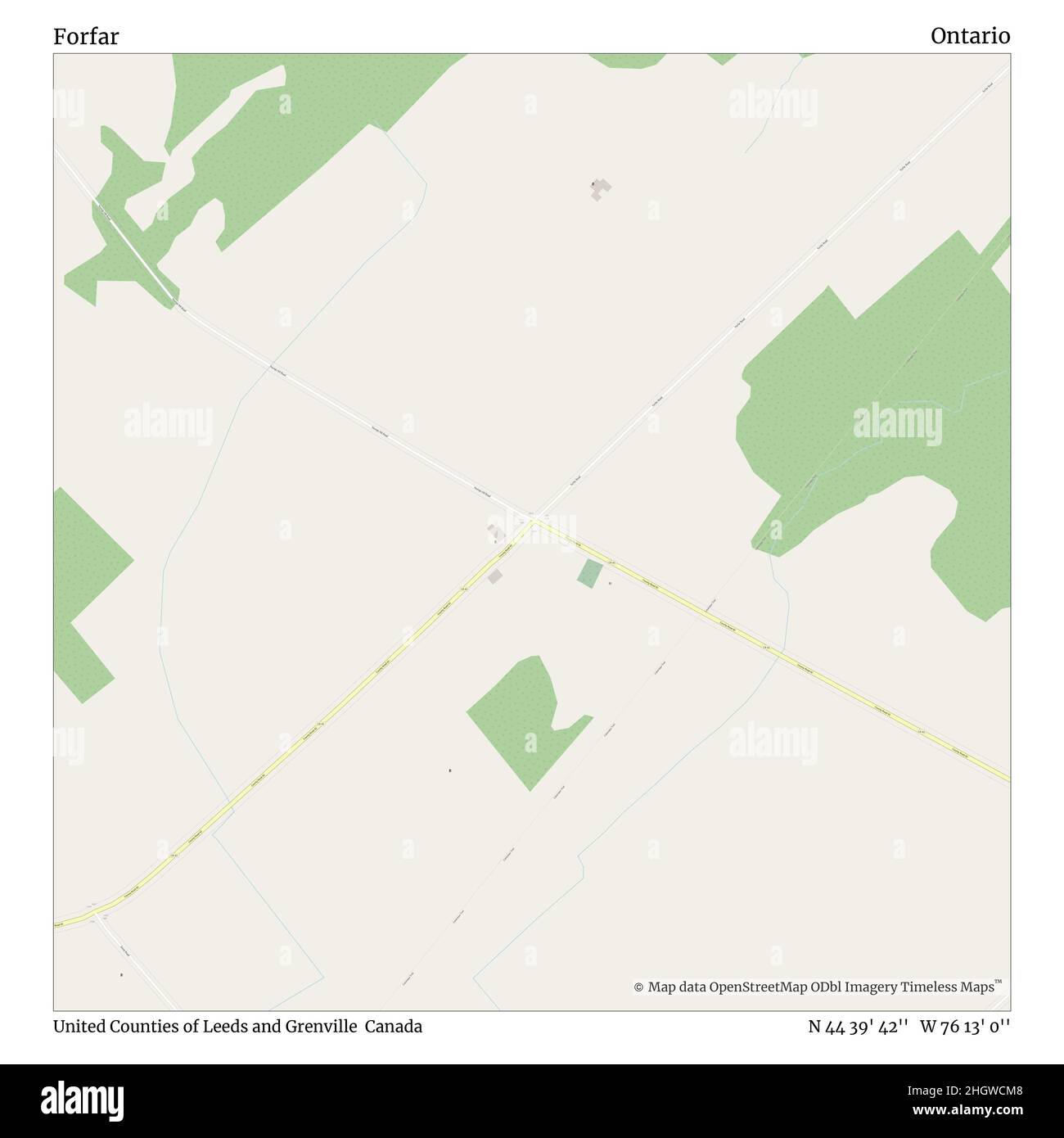 Forfar, United Counties of Leeds and Grenville, Canada, Ontario, N 44 ...