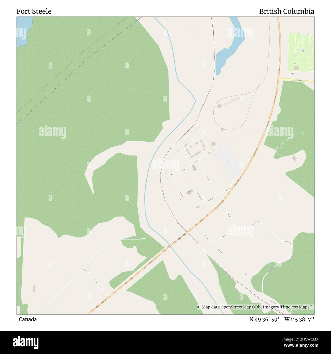Fort steele map Cut Out Stock Images & Pictures - Alamy