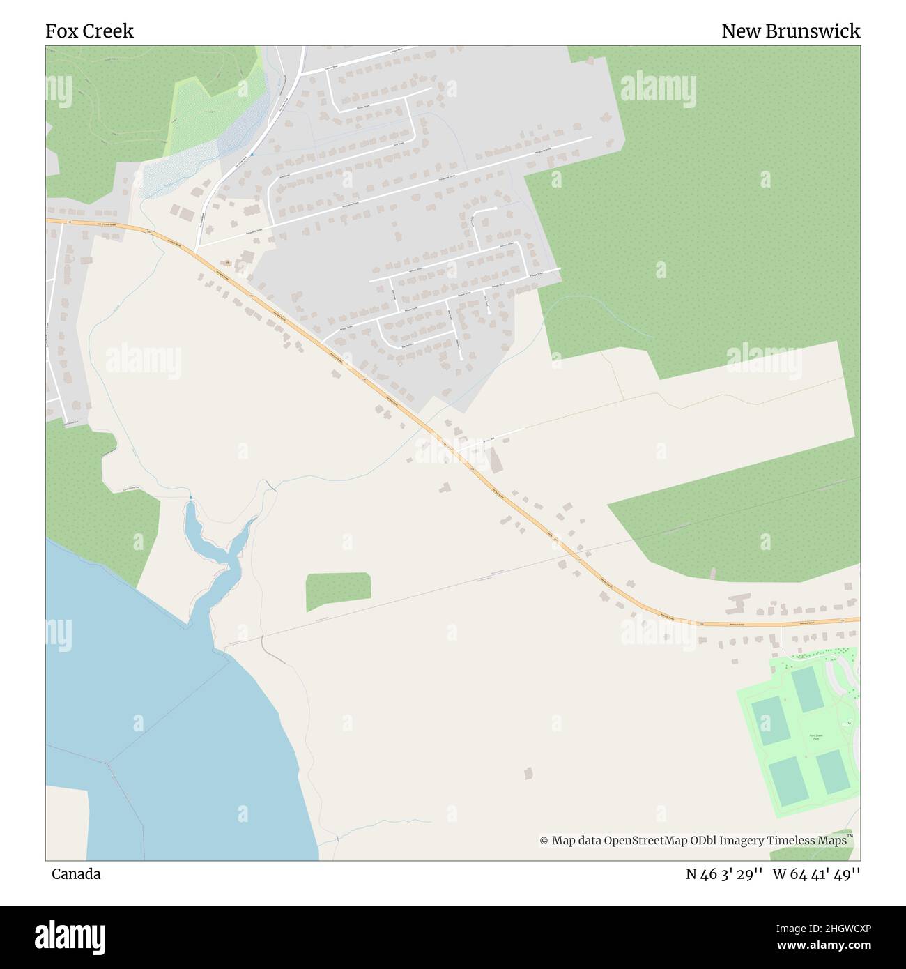 Fox creek map hi-res stock photography and images - Alamy