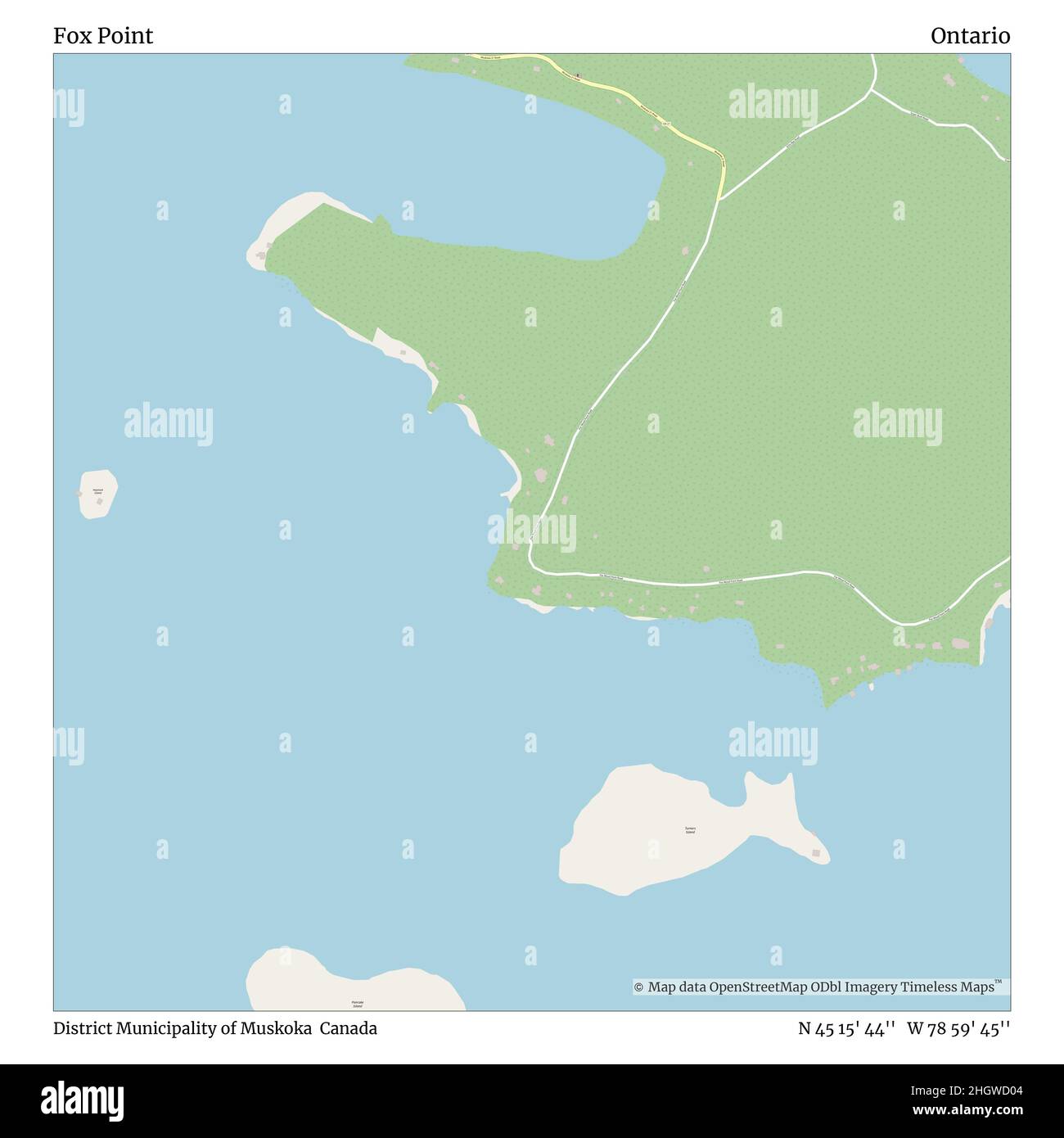 Map of muskoka hi-res stock photography and images - Alamy