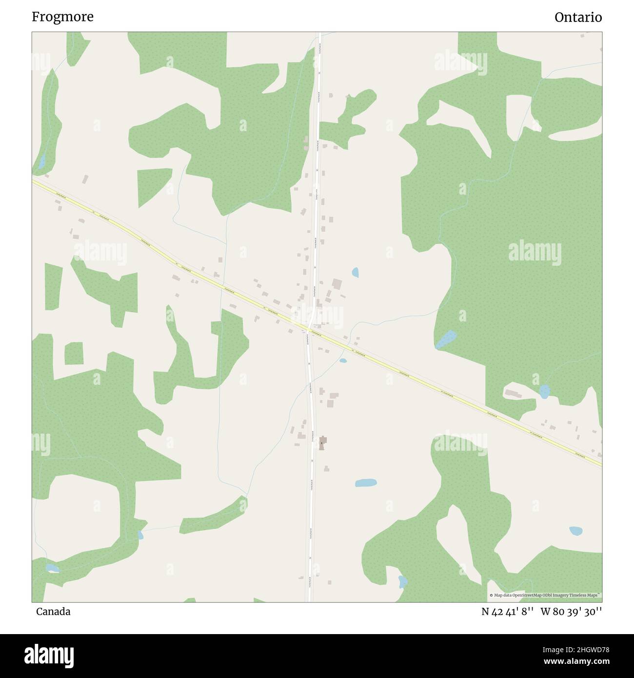 Frogmore, Canada, Ontario, N 42 41' 8'', W 80 39' 30'', map, Timeless ...