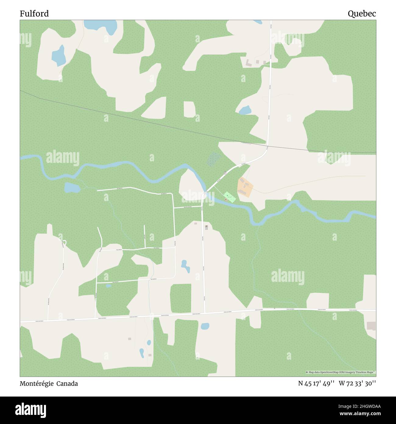 Fulford, Montérégie, Canada, Quebec, N 45 17' 49'', W 72 33' 30'', map ...