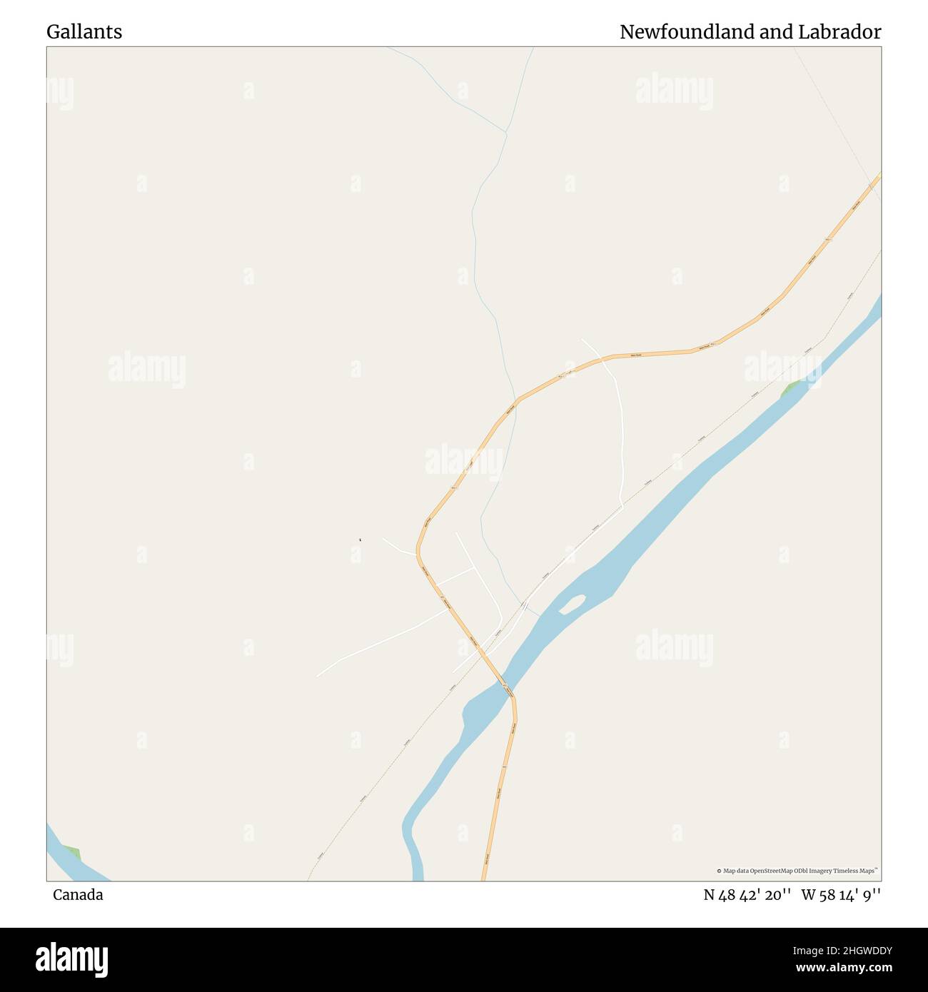 Newfoundland map hi-res stock photography and images - Alamy