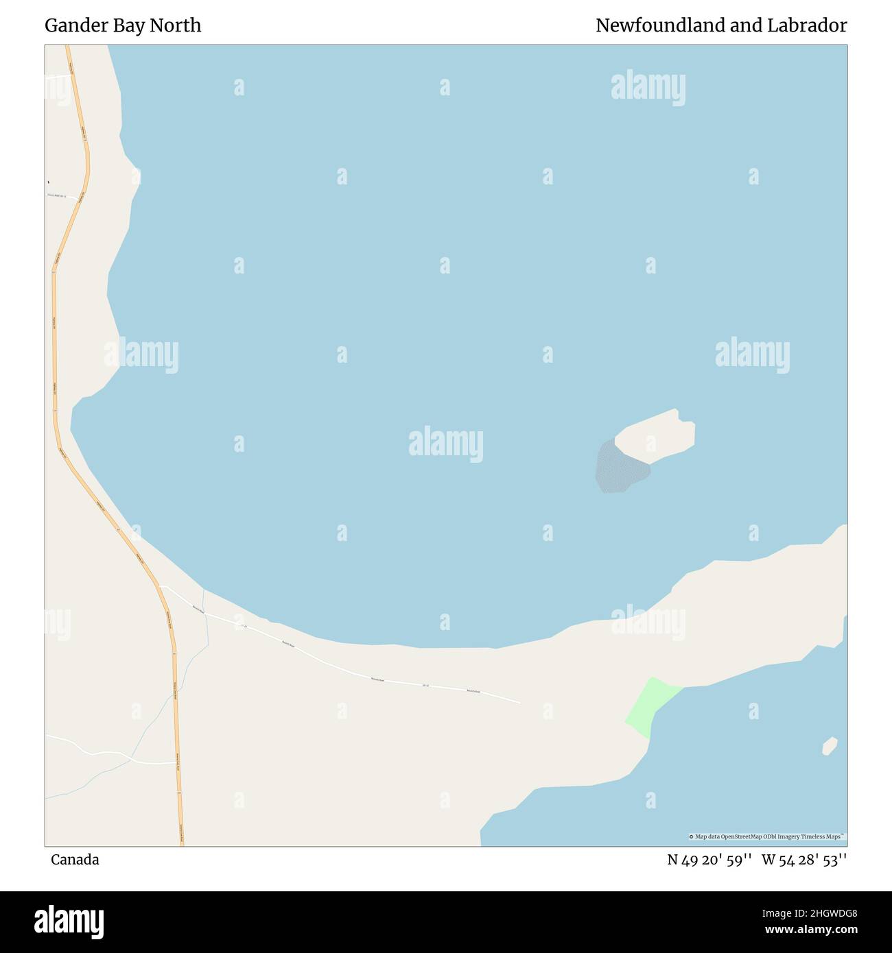 Gander Bay North, Canada, Newfoundland and Labrador, N 49 20' 59'', W ...