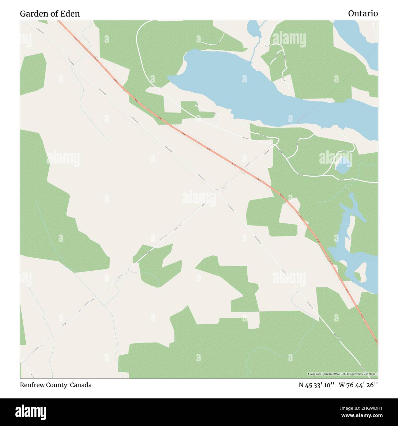 Garden of Eden, Renfrew County, Canada, Ontario, N 45 33' 10'', W 76 44 ...