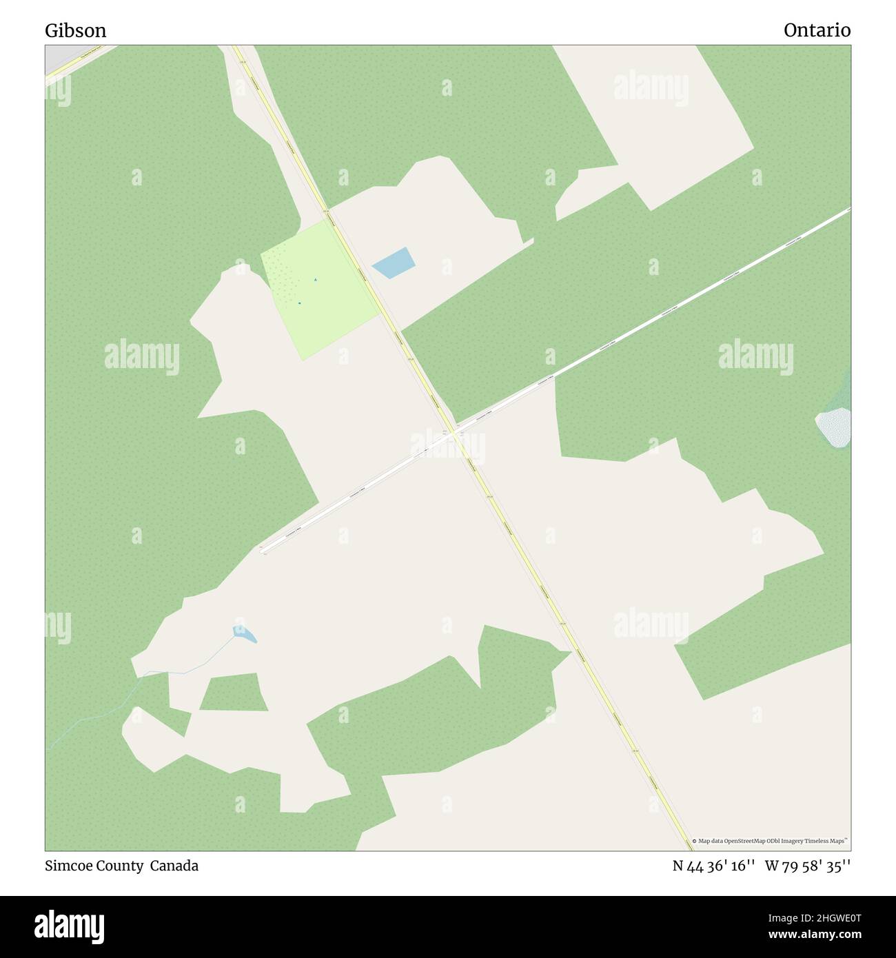 Map of gibson hi-res stock photography and images - Alamy