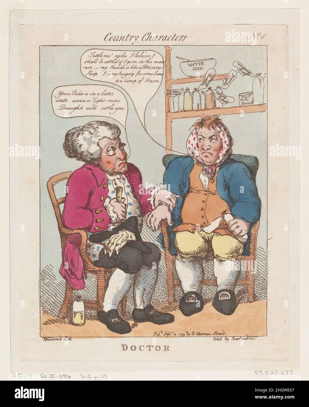 Doctor September 10, 1799 Thomas Rowlandson. Doctor. Country Characters ...