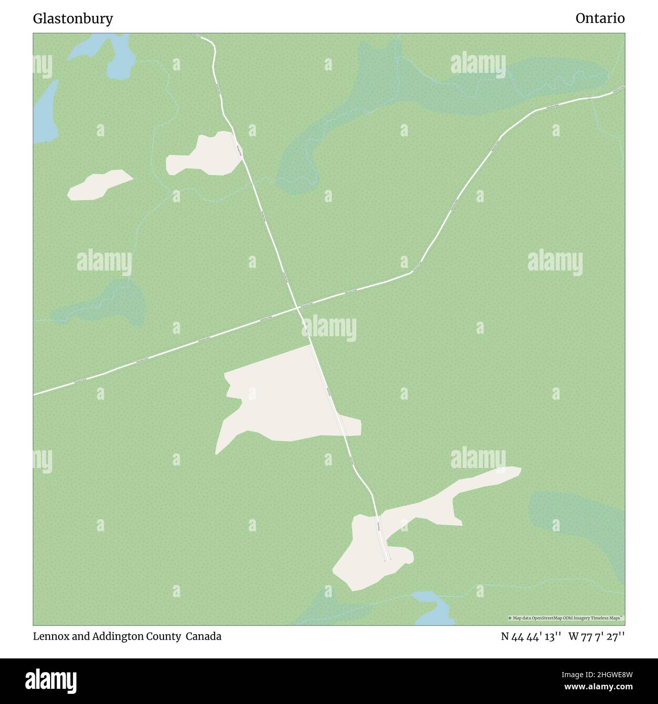 Glastonbury, Lennox and Addington County, Canada, Ontario, N 44 44' 13 ...