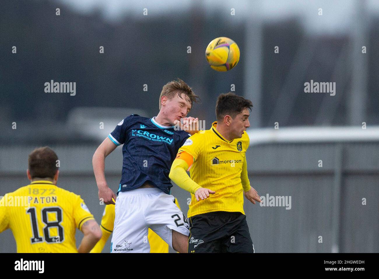 22nd January 2022: C&G Systems Stadium, Dumbarton, Scotland; Scottish ...