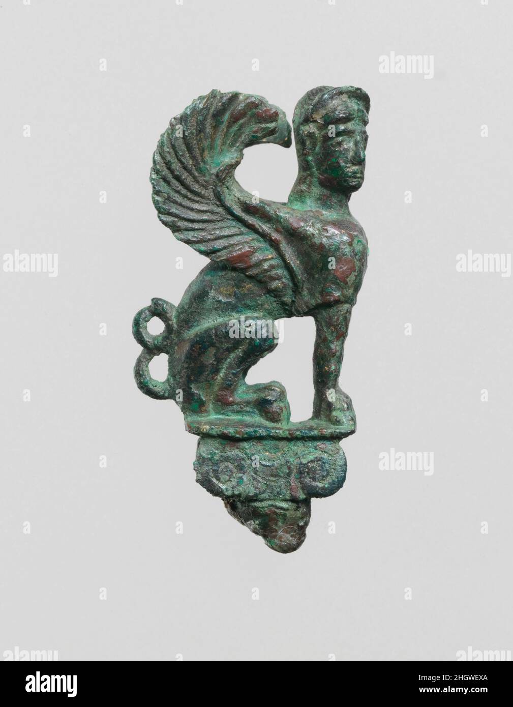 Bronze statuette of a sphinx 5th century B.C. Greek Bronze statue of a ...