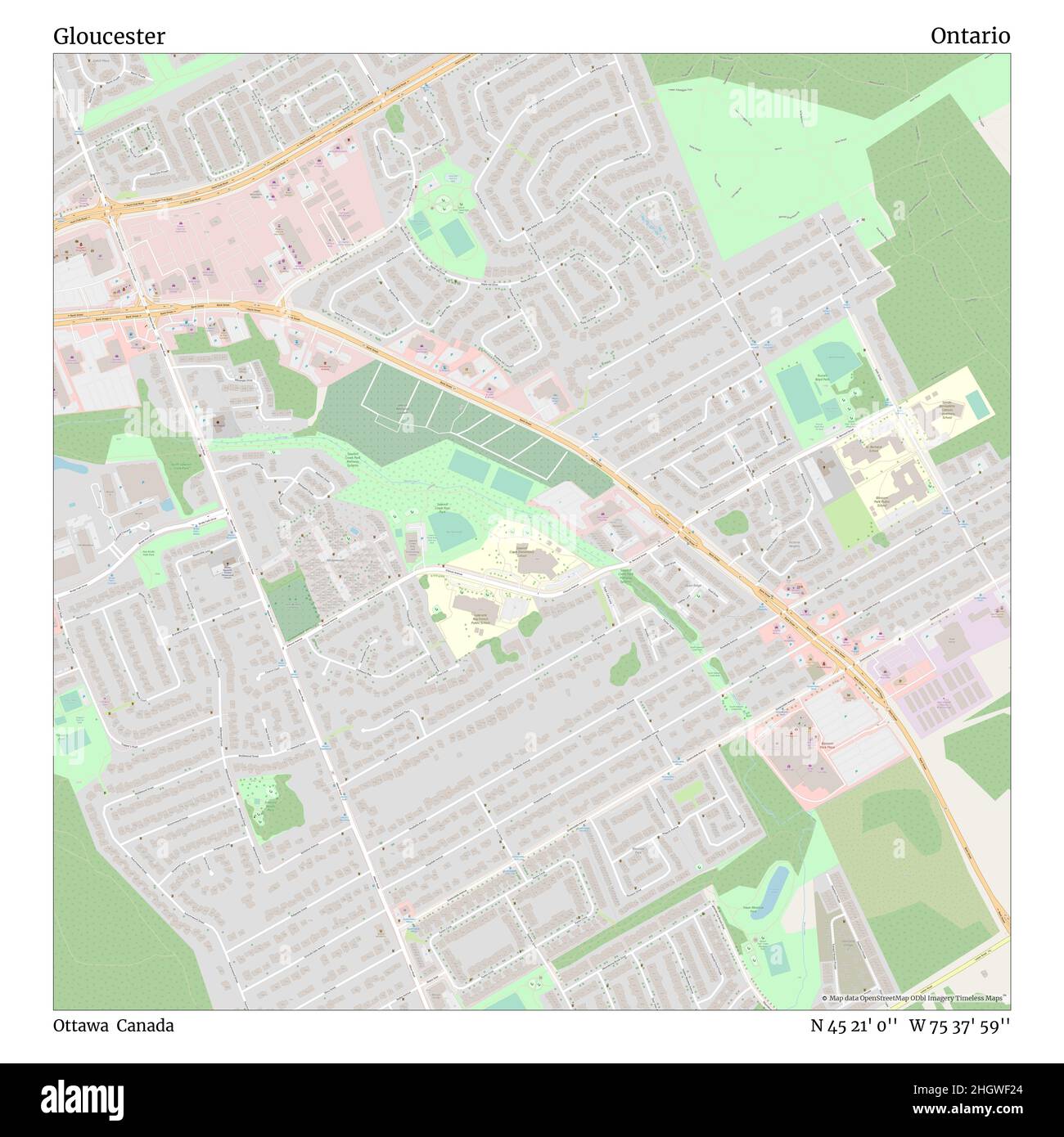 Gloucester map hi-res stock photography and images - Alamy