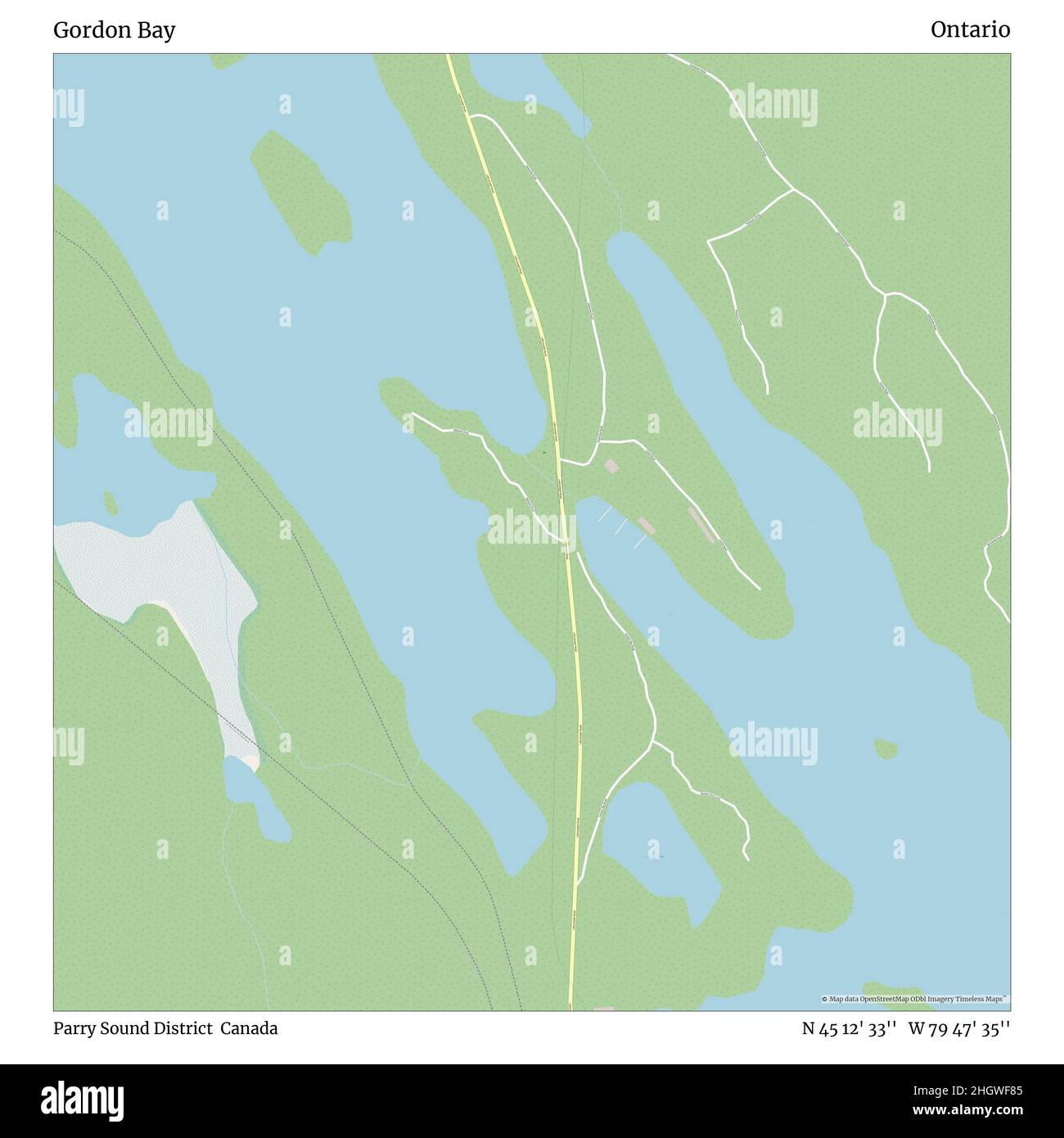 Map of parry sound hi-res stock photography and images - Alamy