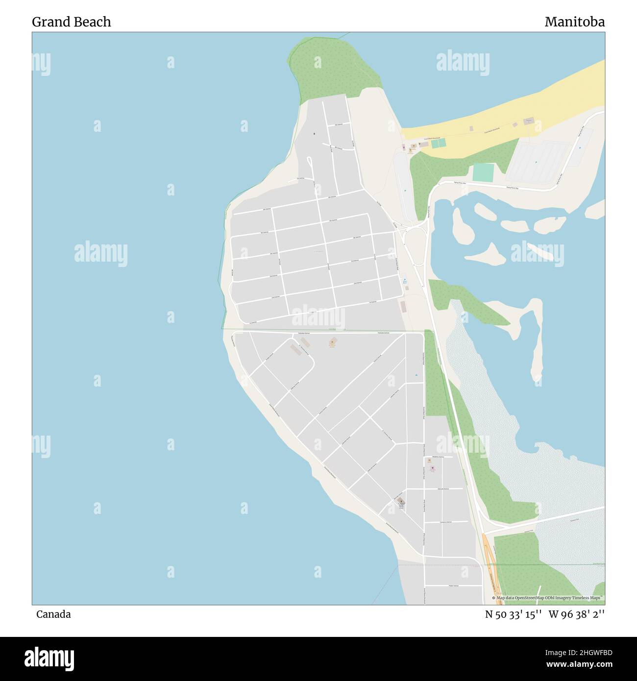 Grand beach map hi-res stock photography and images - Alamy