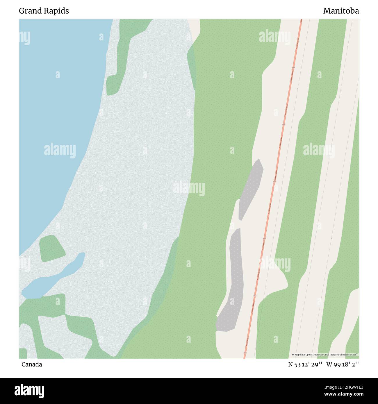 Map of grand rapids Cut Out Stock Images & Pictures - Alamy