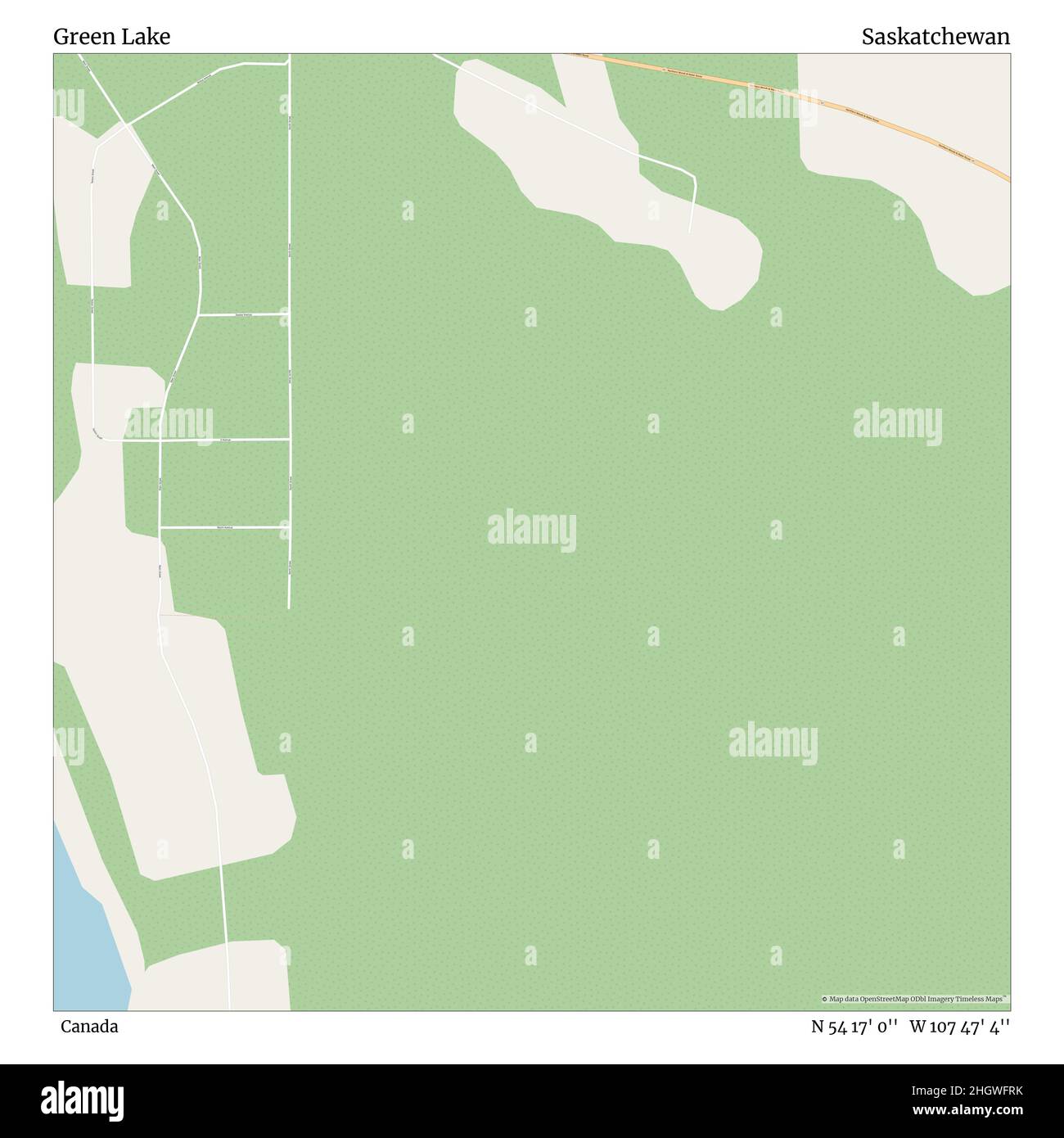 Green lake saskatchewan Cut Out Stock Images & Pictures - Alamy