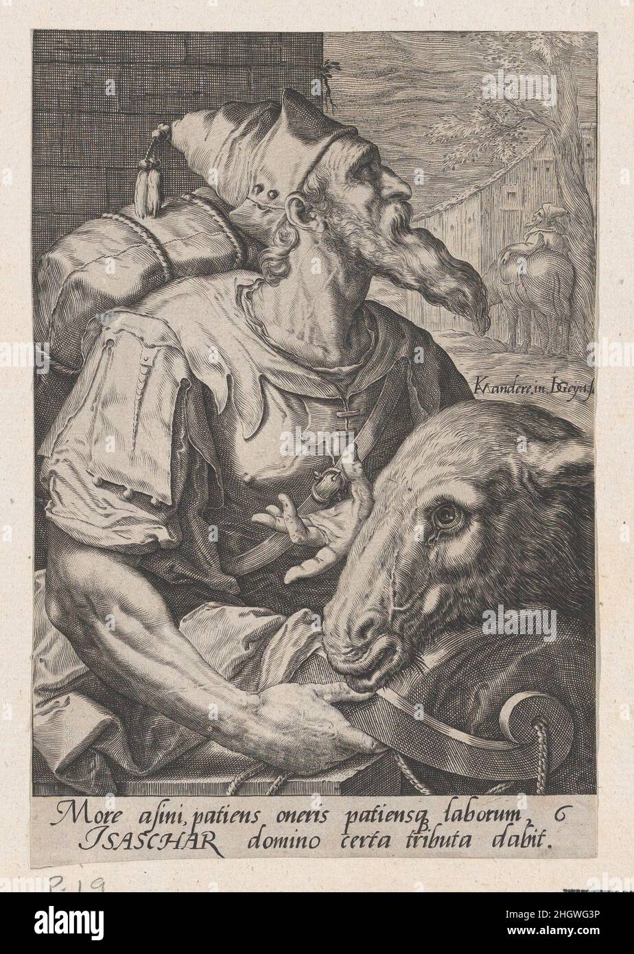 Issachar, from The Twelve Sons of Jacob Jacques de Gheyn II ...