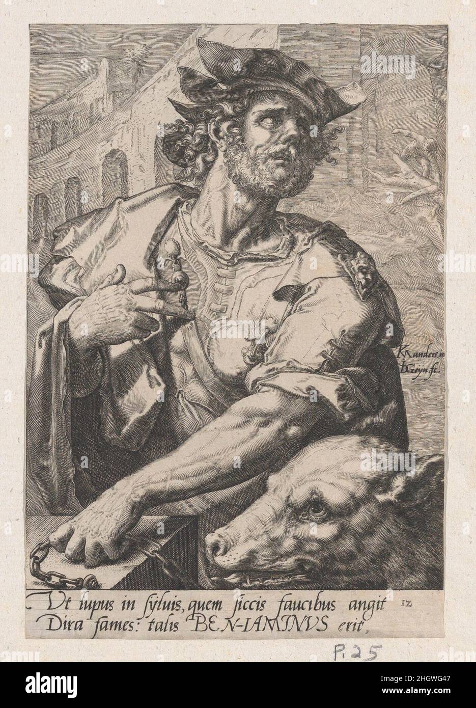 Benjamin, from The Twelve Sons of Jacob Jacques de Gheyn II ...