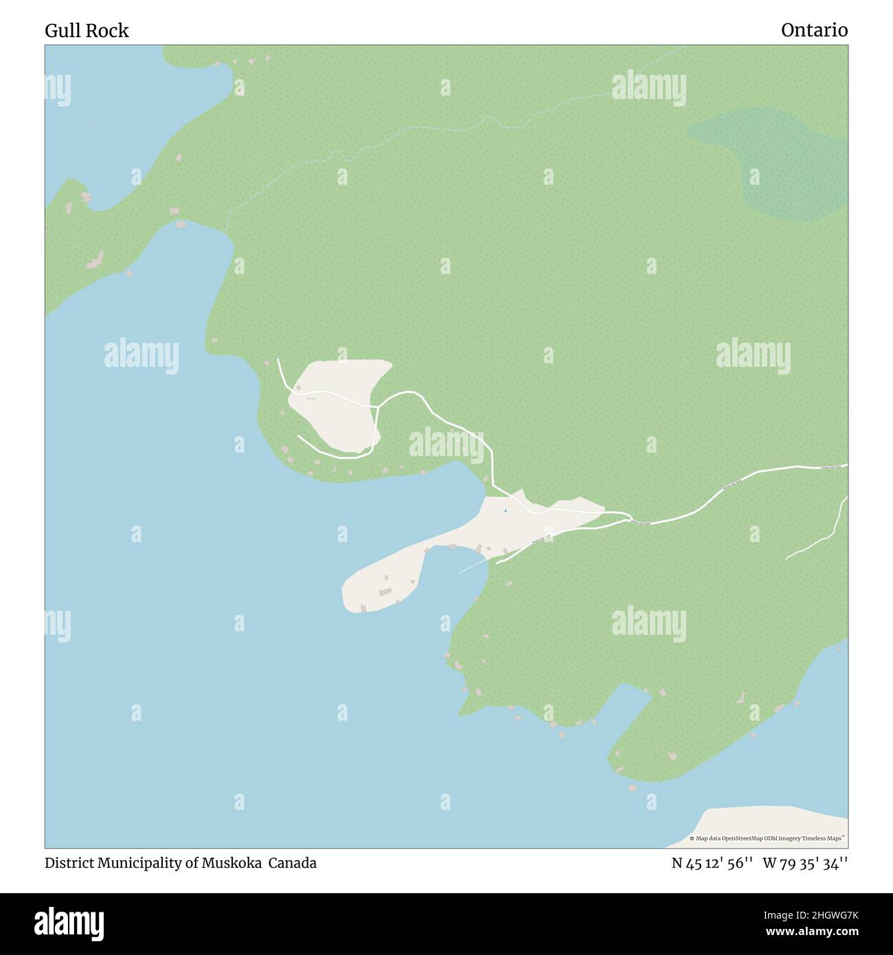 Map of muskoka hi-res stock photography and images - Alamy