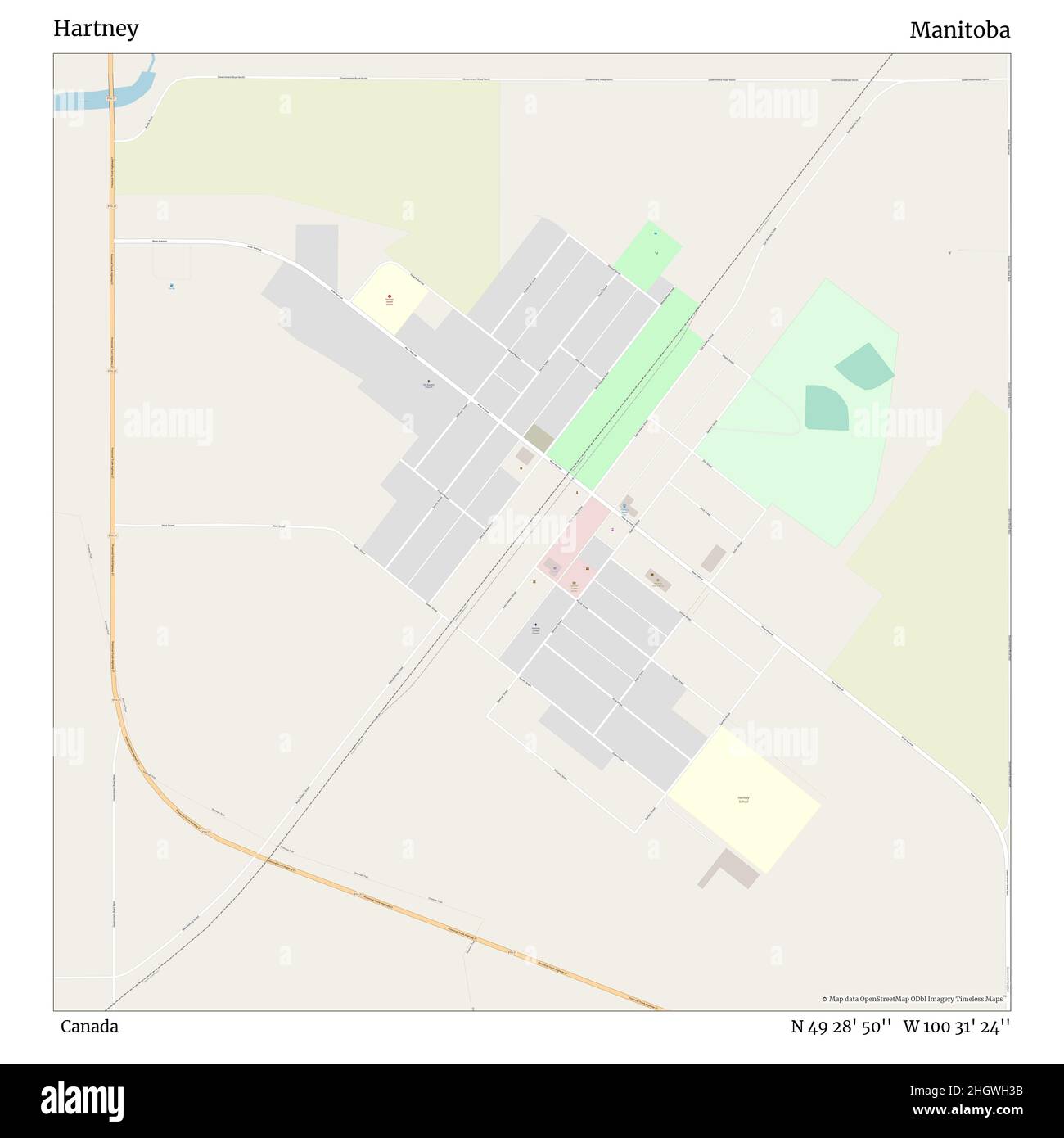 Hartney map hi-res stock photography and images - Alamy