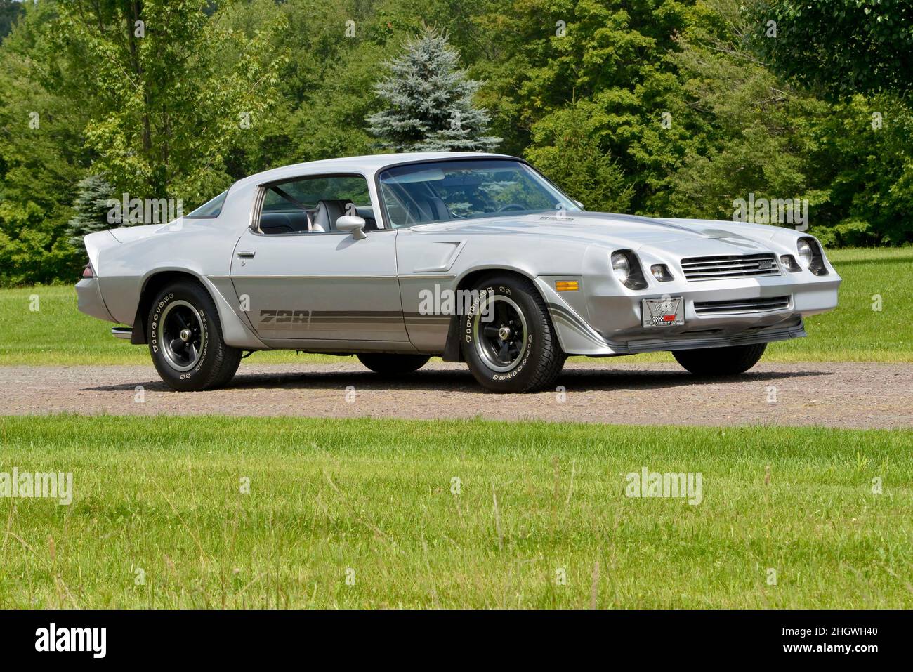 1981 Chevrolet Camaro Rear View Of A Silver 1981 Chevrolet Camaro Z28