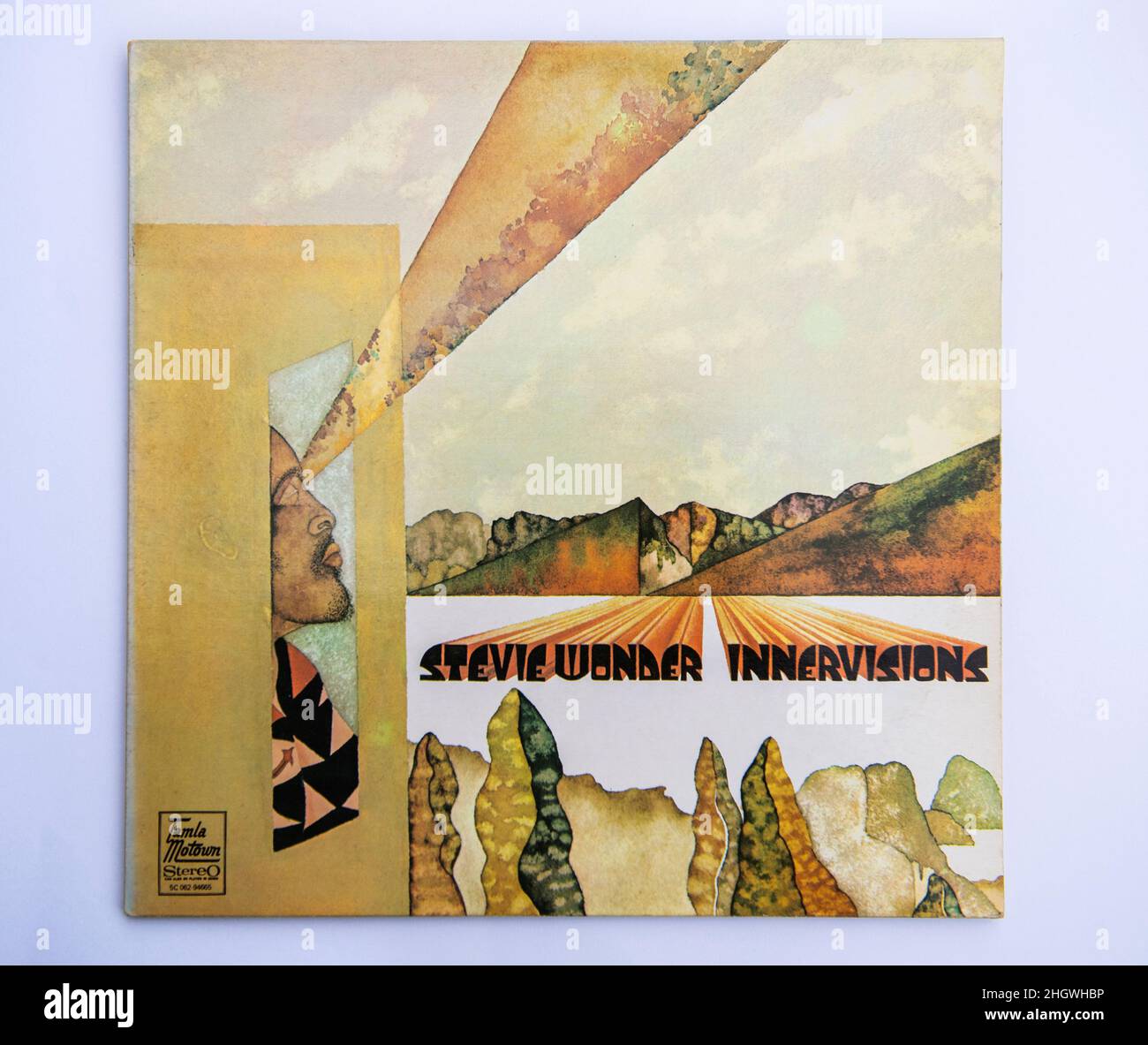 LP cover of Innervisions, the 16th studio album by Stevie Wonder, which ...