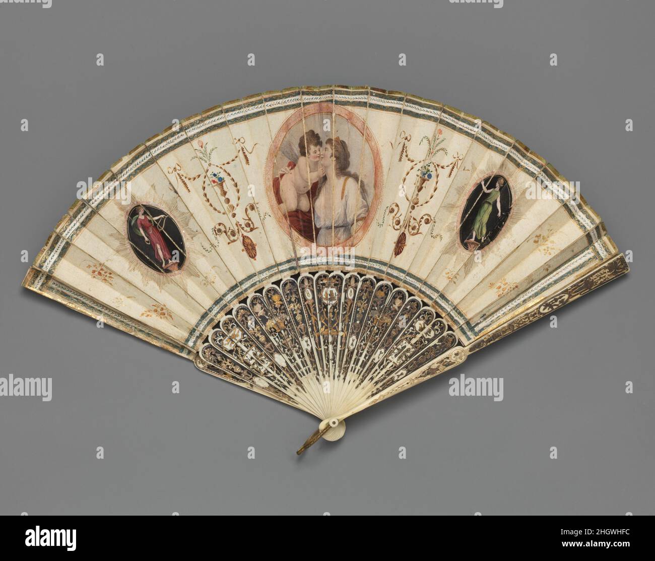 Fan late 18th century British. Fan. British. late 18th century. Ivory ...
