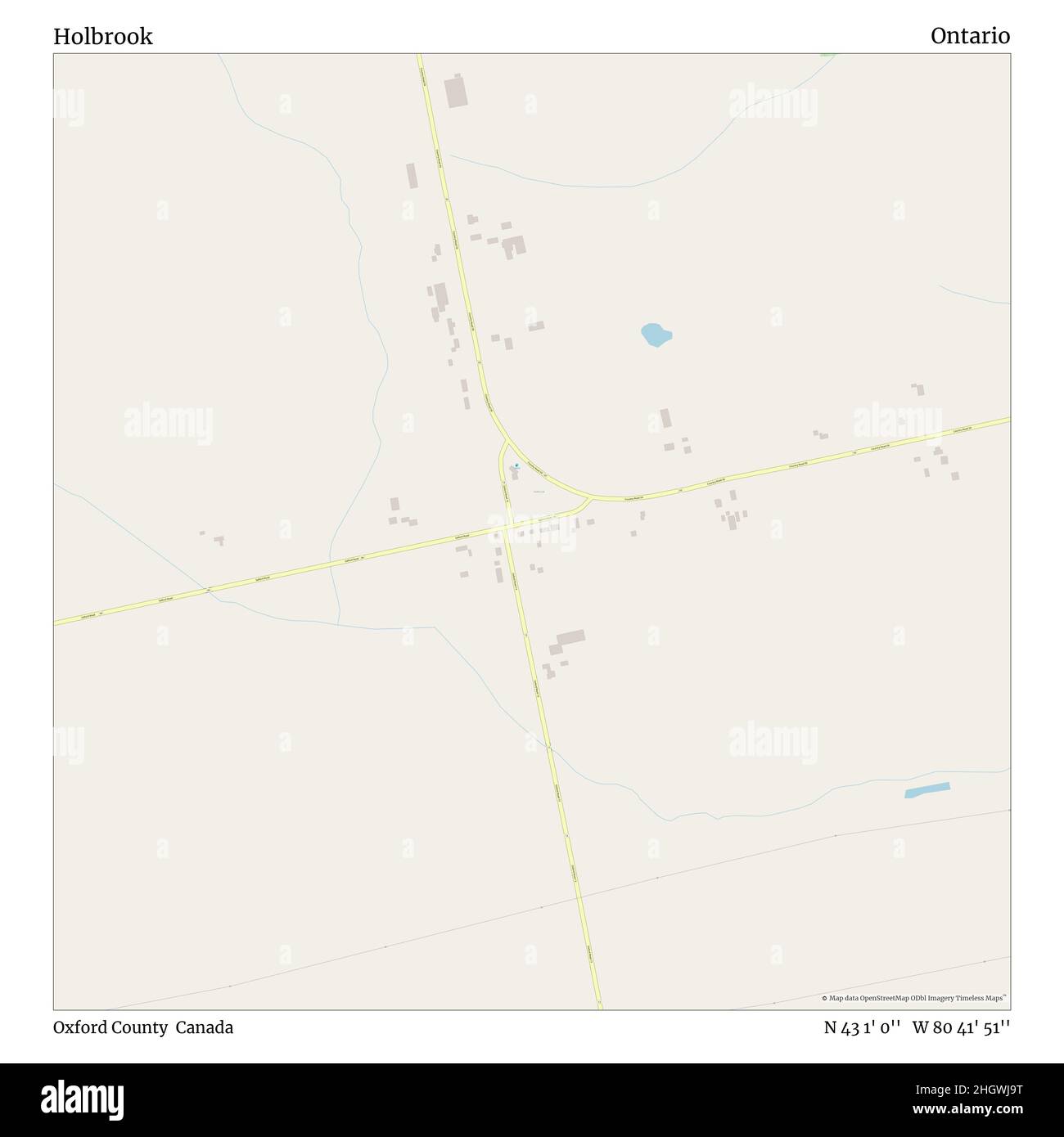 Holbrook, Oxford County, Canada, Ontario, N 43 1' 0'', W 80 41' 51 ...