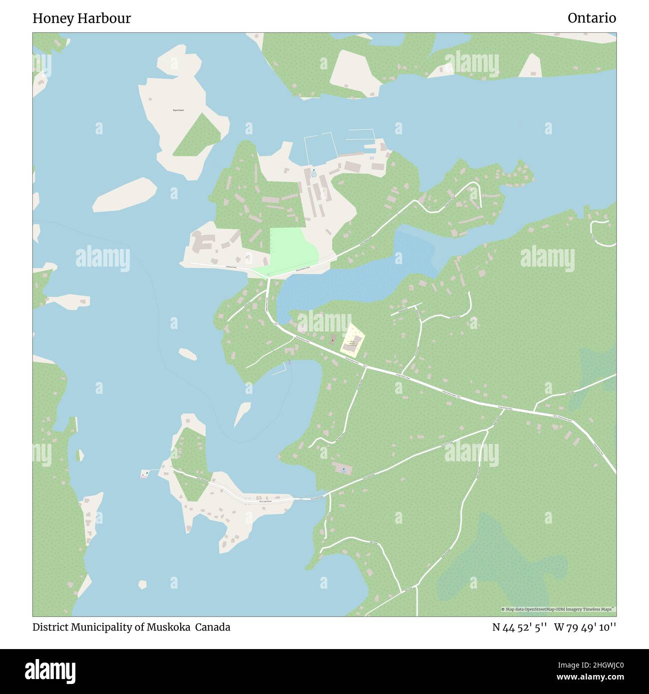 Map of muskoka hi-res stock photography and images - Alamy
