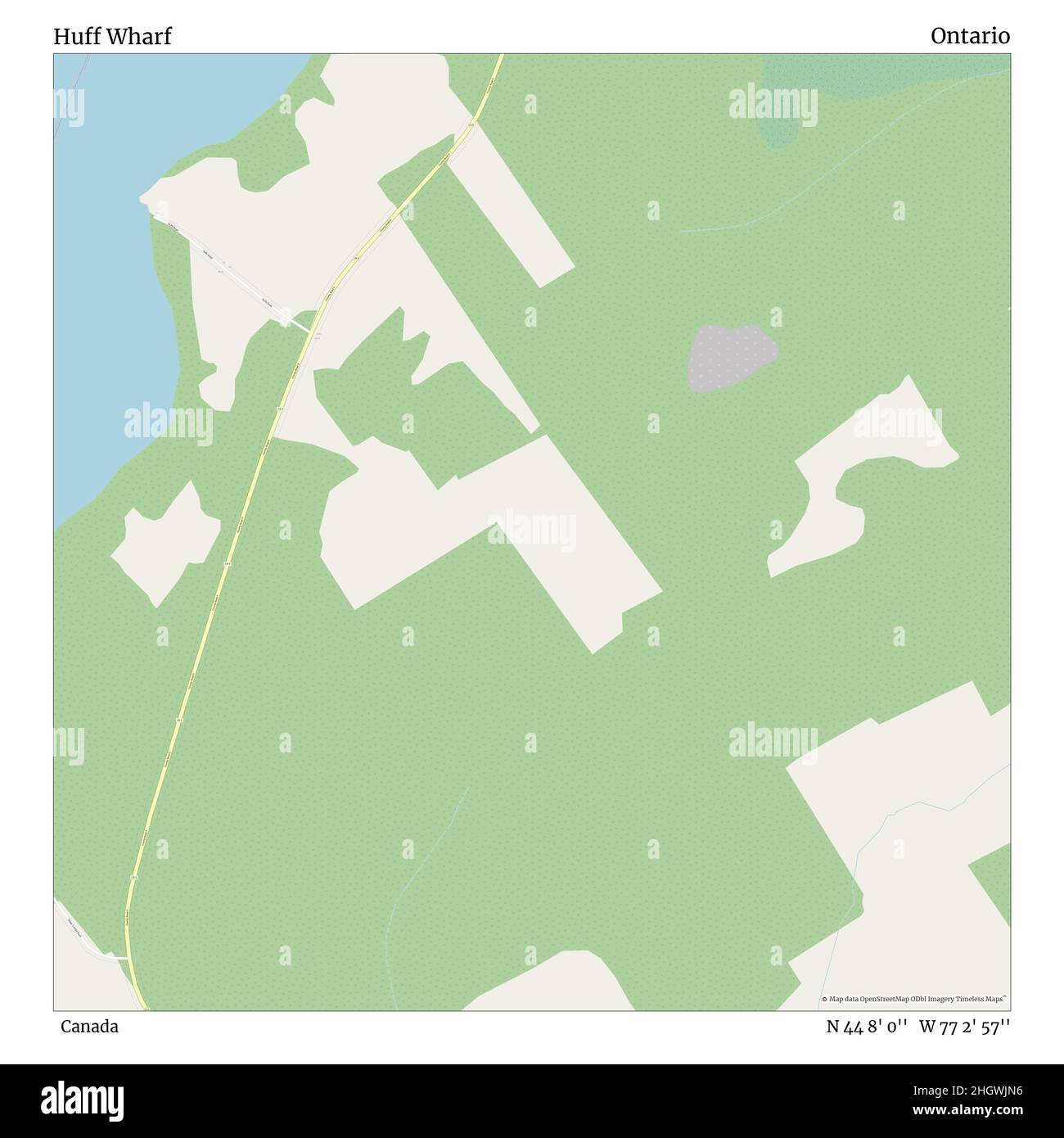 Huff Wharf, Canada, Ontario, N 44 8' 0'', W 77 2' 57'', map, Timeless ...