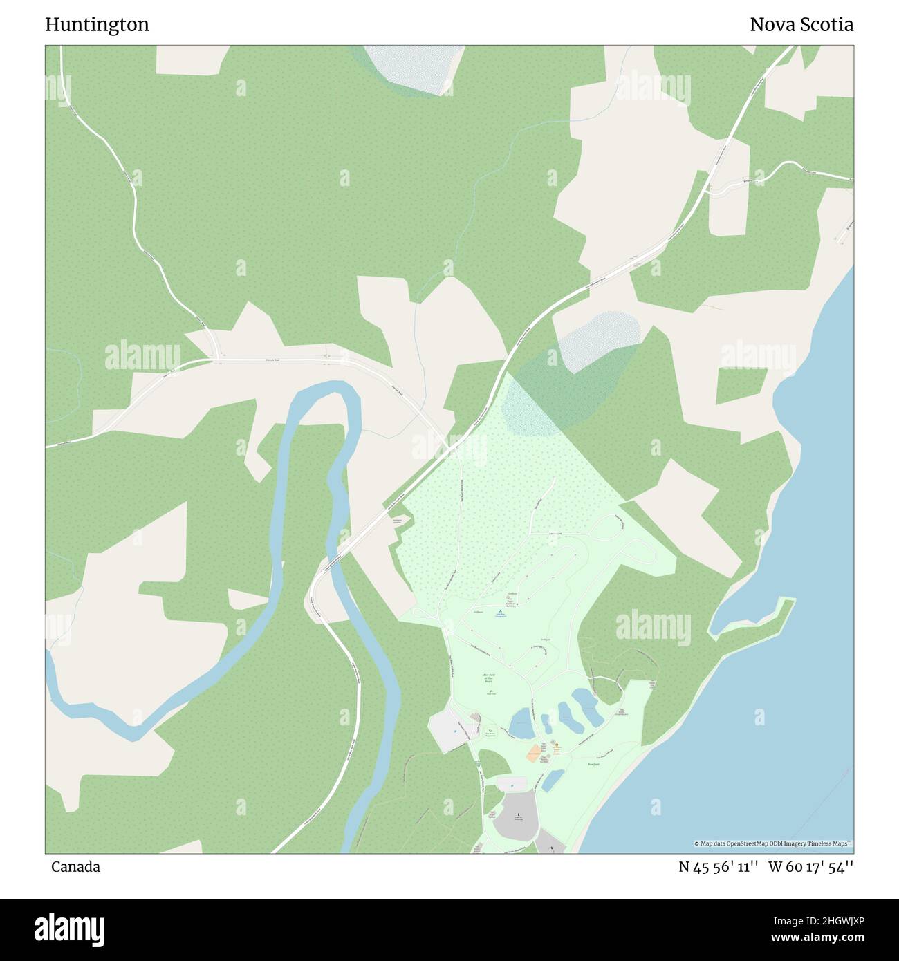 Map of huntington hi-res stock photography and images - Alamy