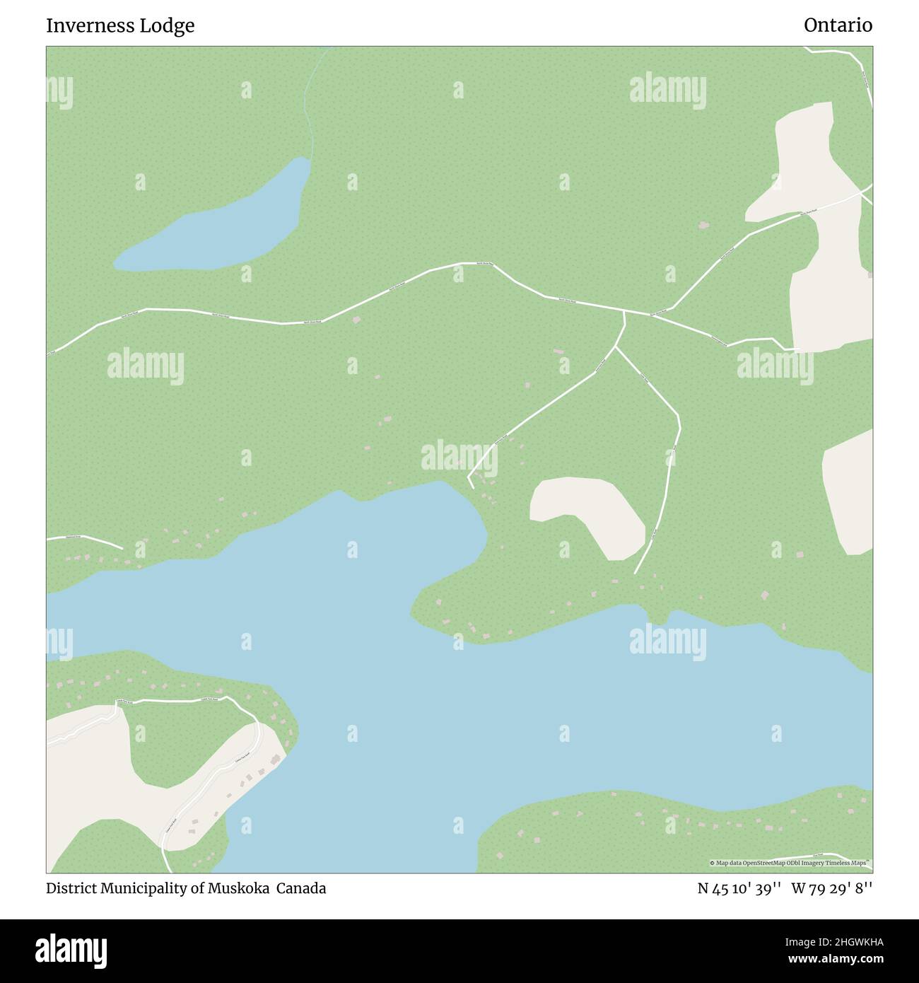 Map of muskoka hi-res stock photography and images - Alamy