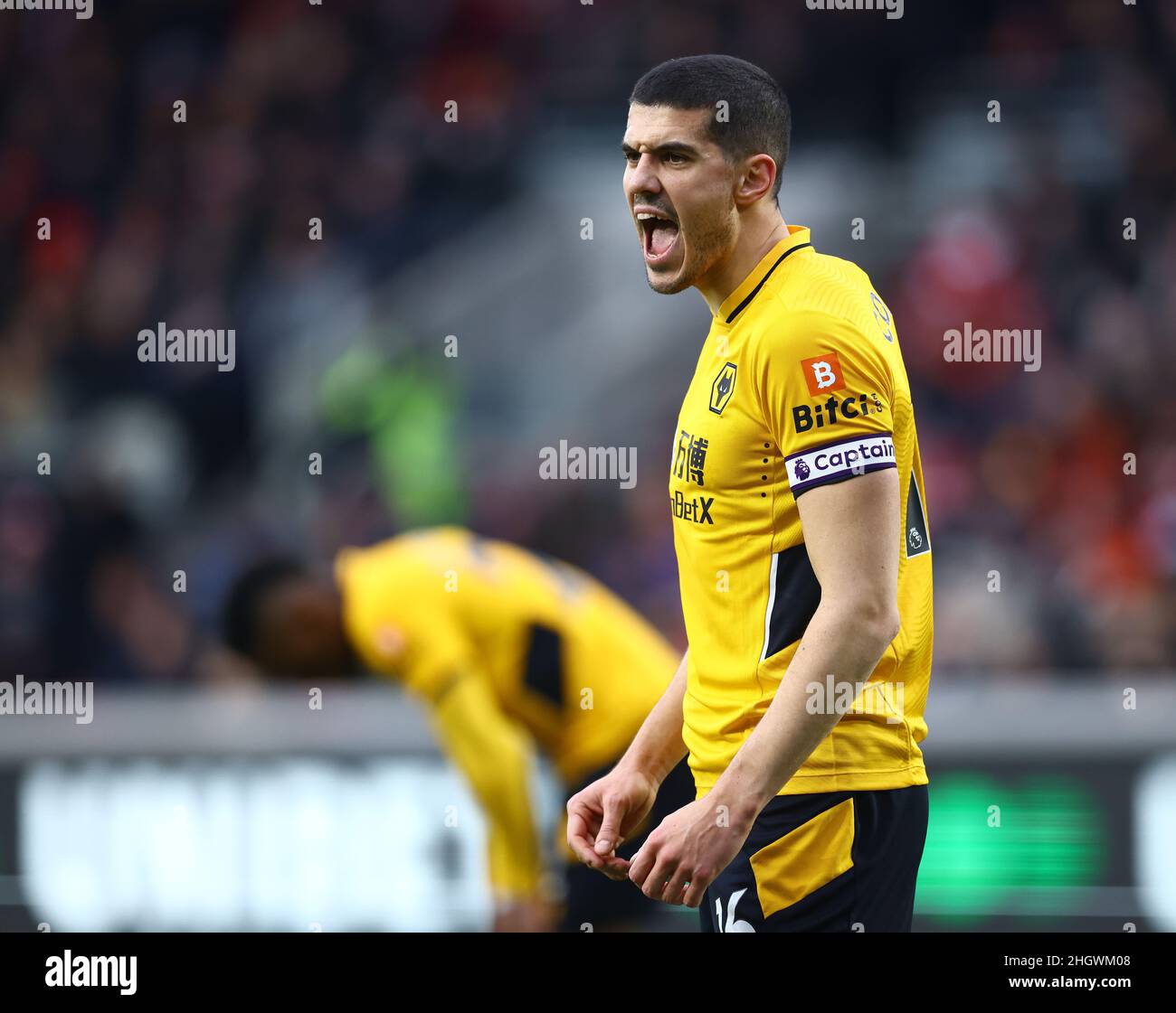 London, England, 22nd January 2022. Conor Coady of Wolverhampton ...