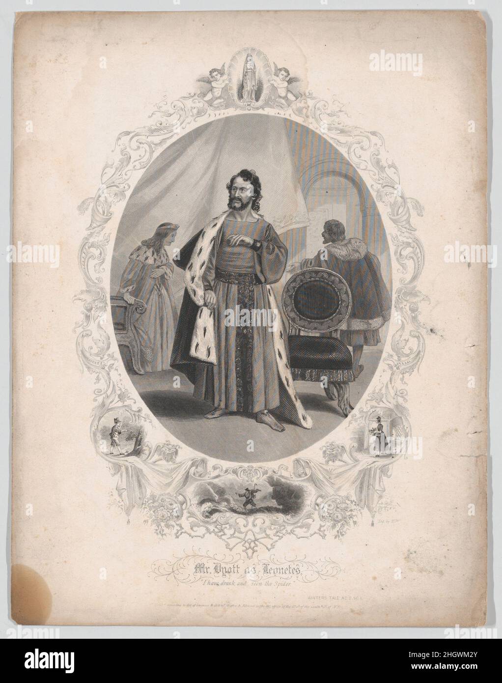 Mr. Dyott as Leontes: "I have drank and seen the Spider" (Winter's Tale ...