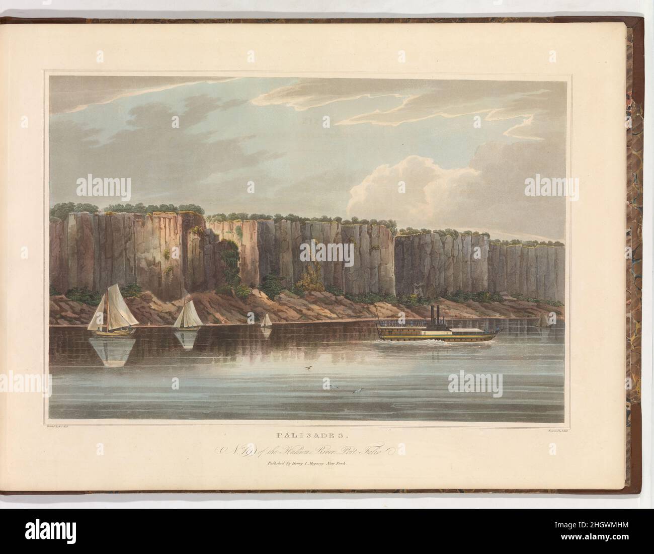 The Palisades (No. 19 of The Hudson River Portfolio) 1823–24 John Hill ...