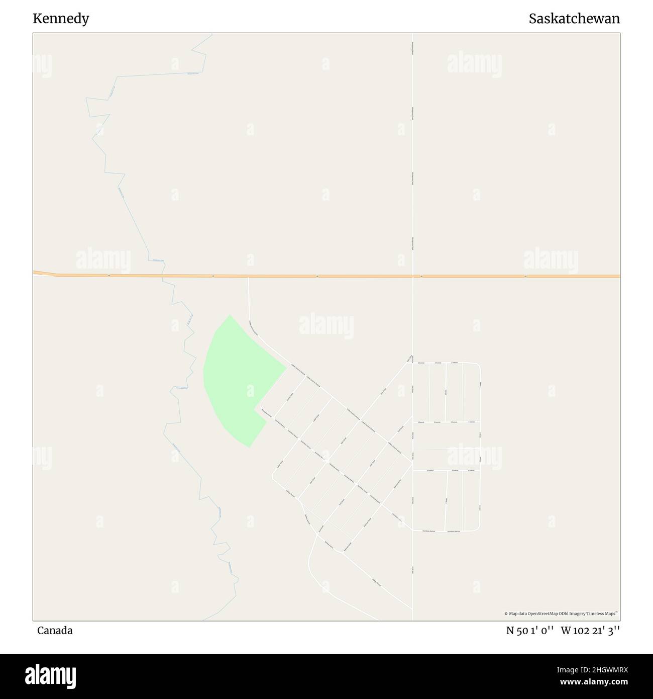Map of kennedy saskatchewan hi-res stock photography and images - Alamy