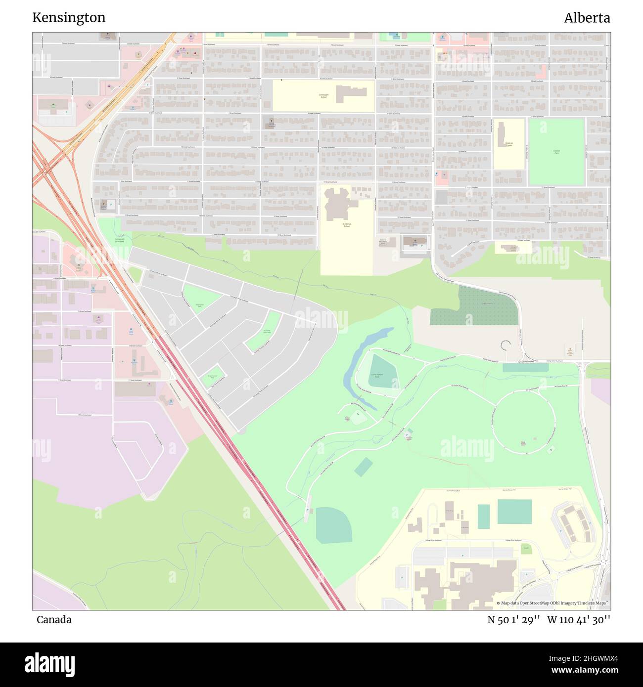 Map of kensington hi-res stock photography and images - Alamy