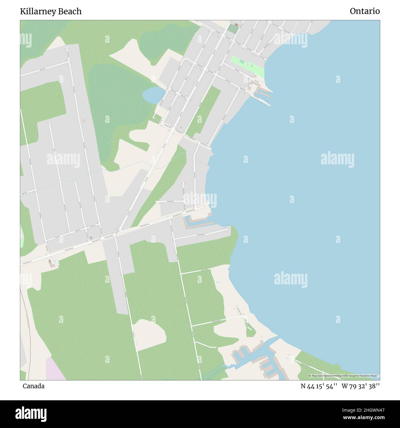 Map of killarney ontario hi-res stock photography and images - Alamy