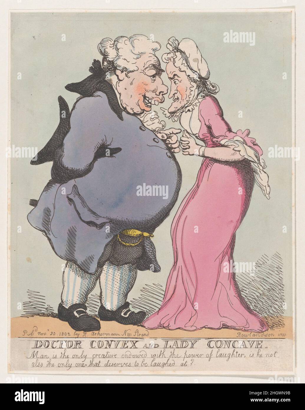 Doctor Convex and Lady Concave November 20, 1802 Thomas Rowlandson ...