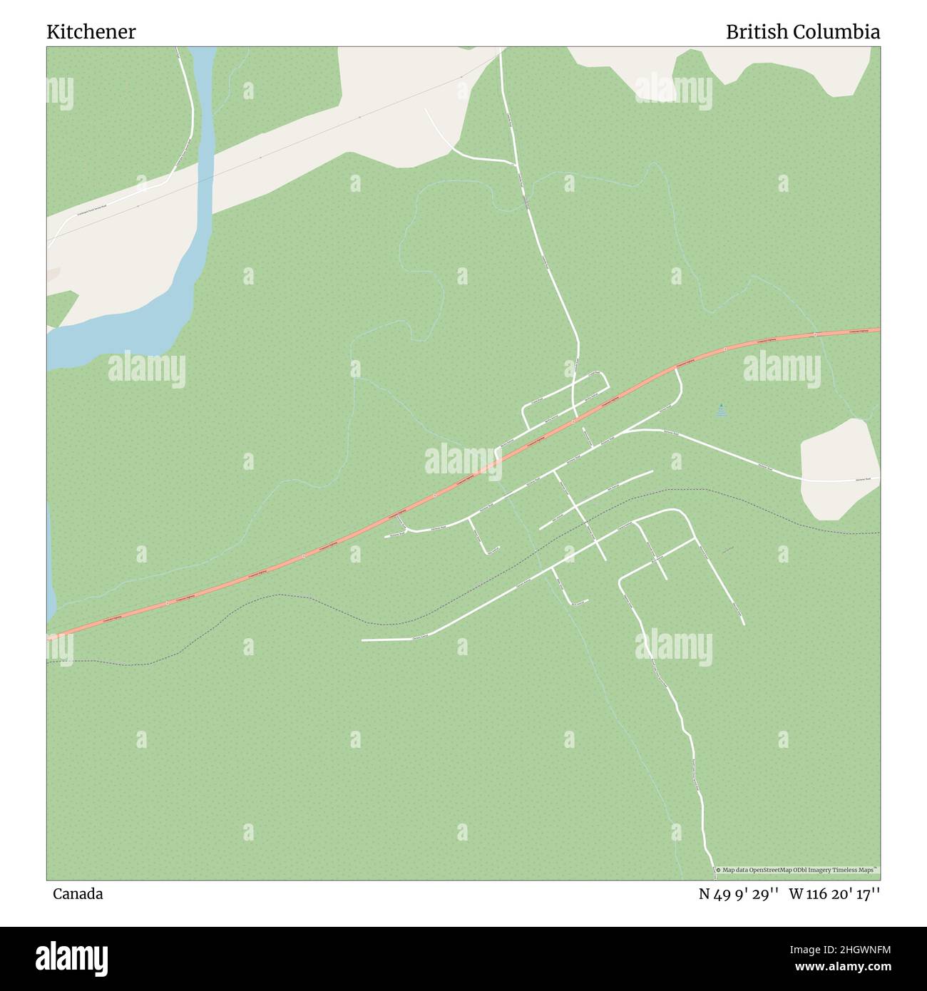 Map of kitchener hi-res stock photography and images - Alamy