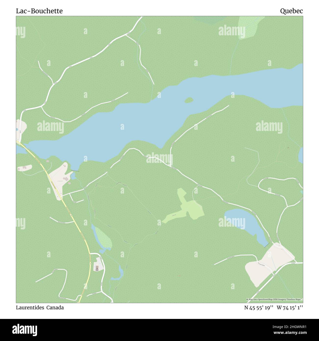 Lac-Bouchette, Laurentides, Canada, Quebec, N 45 55' 19'', W 74 15' 1 ...