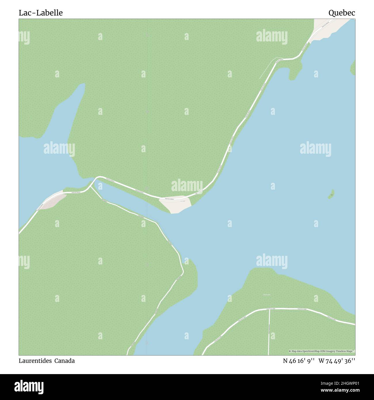 Map of labelle quebec hi-res stock photography and images - Alamy