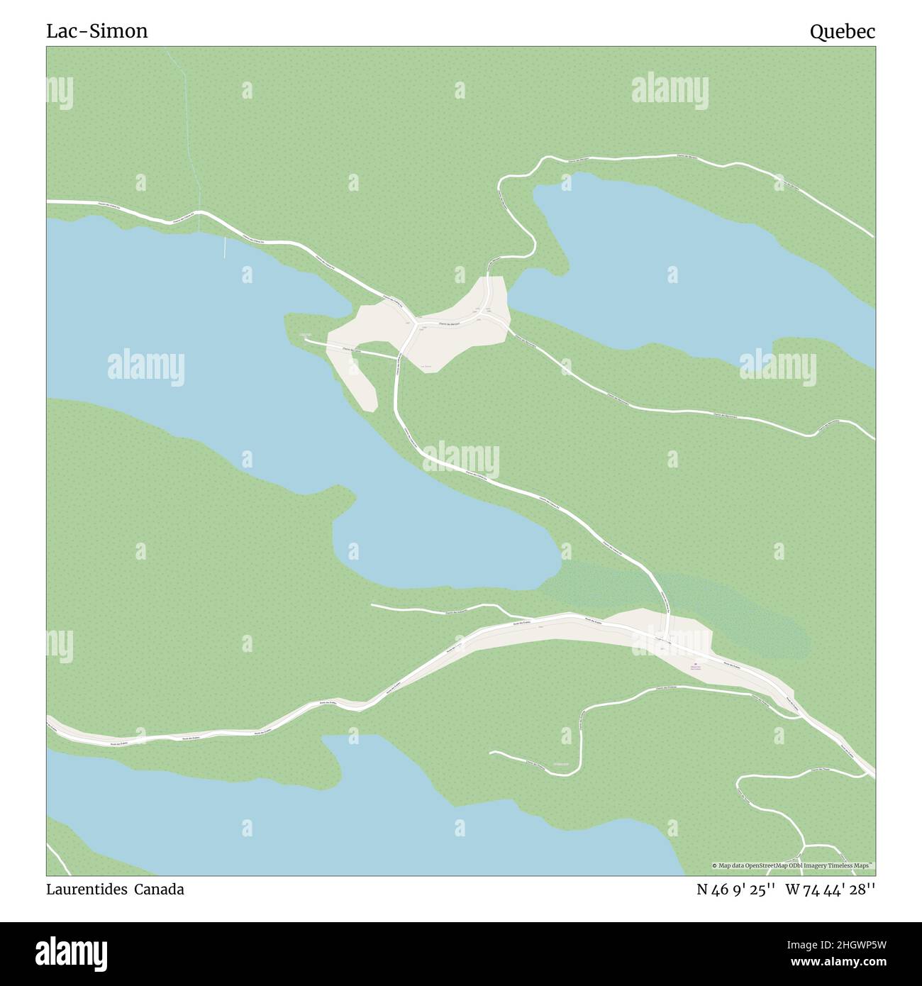 Lac-Simon, Laurentides, Canada, Quebec, N 46 9' 25'', W 74 44' 28 ...