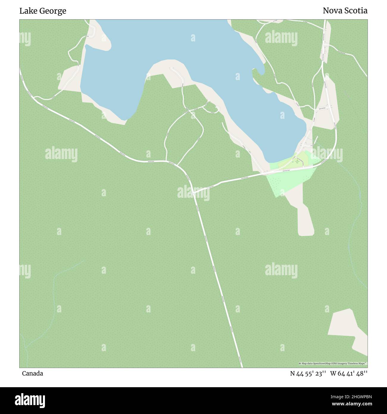 Lake george map hi-res stock photography and images - Alamy