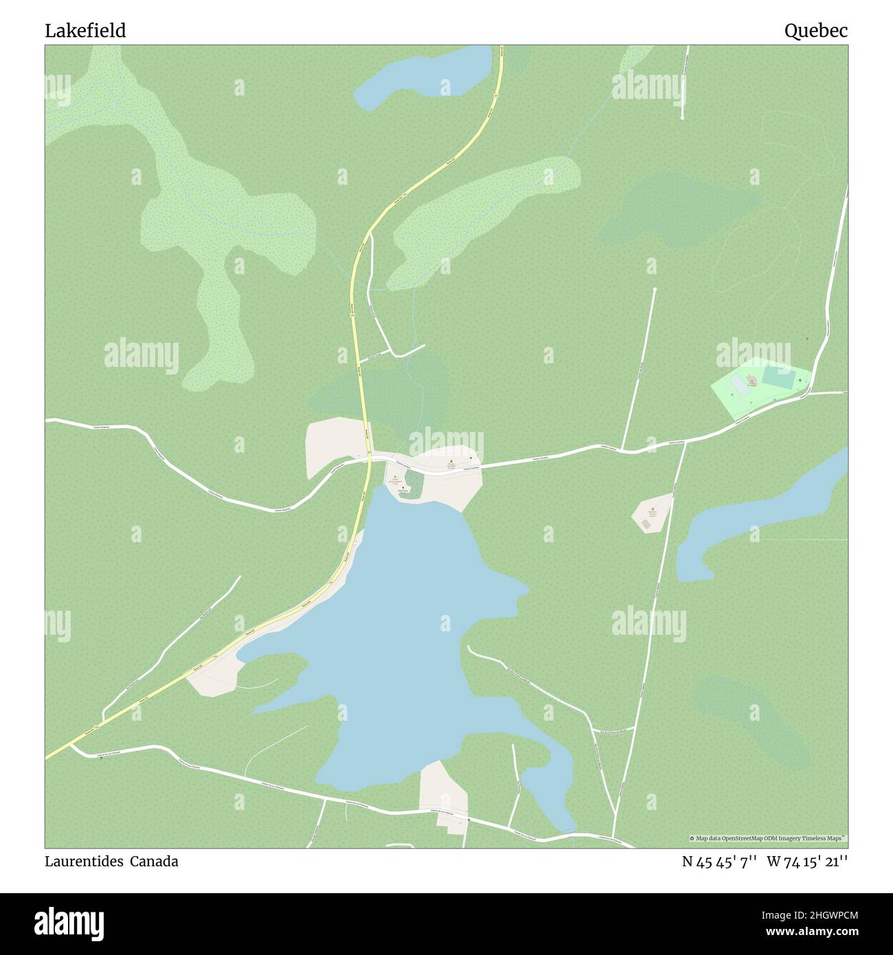 Lakefield, Laurentides, Canada, Quebec, N 45 45' 7'', W 74 15' 21 ...