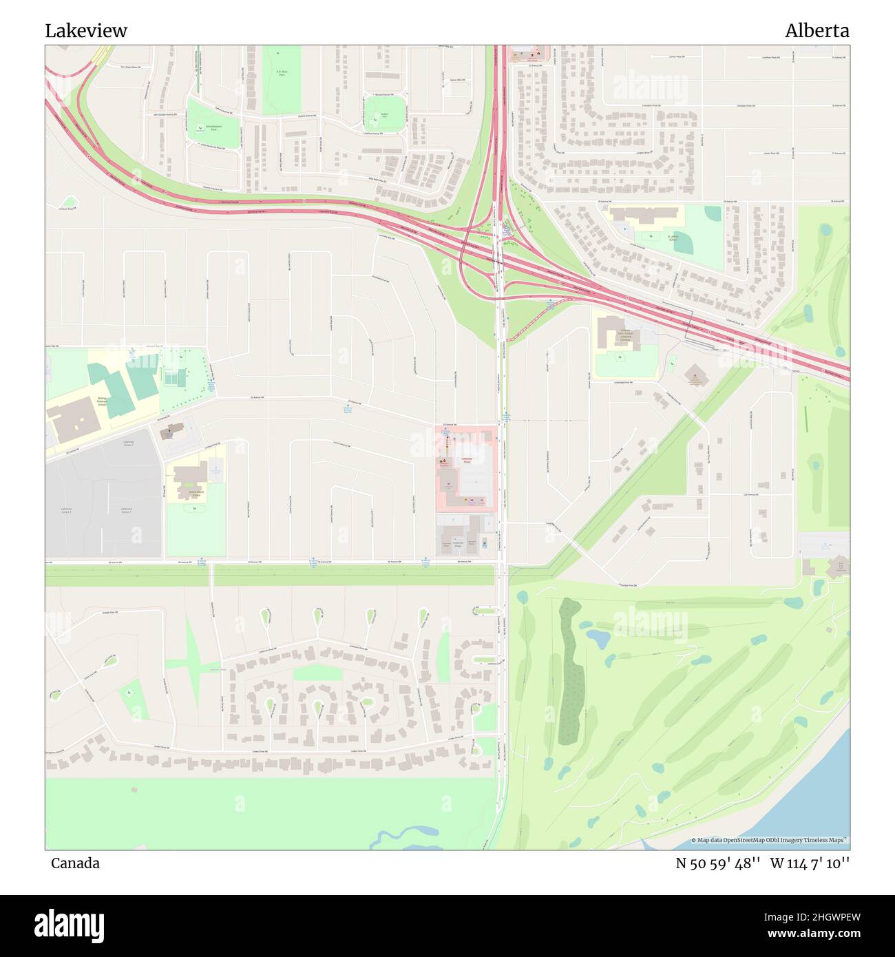 Map of lakeview hi-res stock photography and images - Alamy