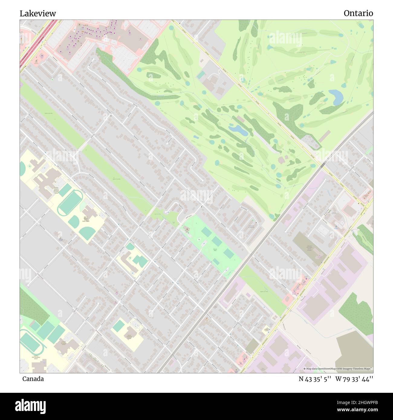 Map of lakeview hi-res stock photography and images - Alamy