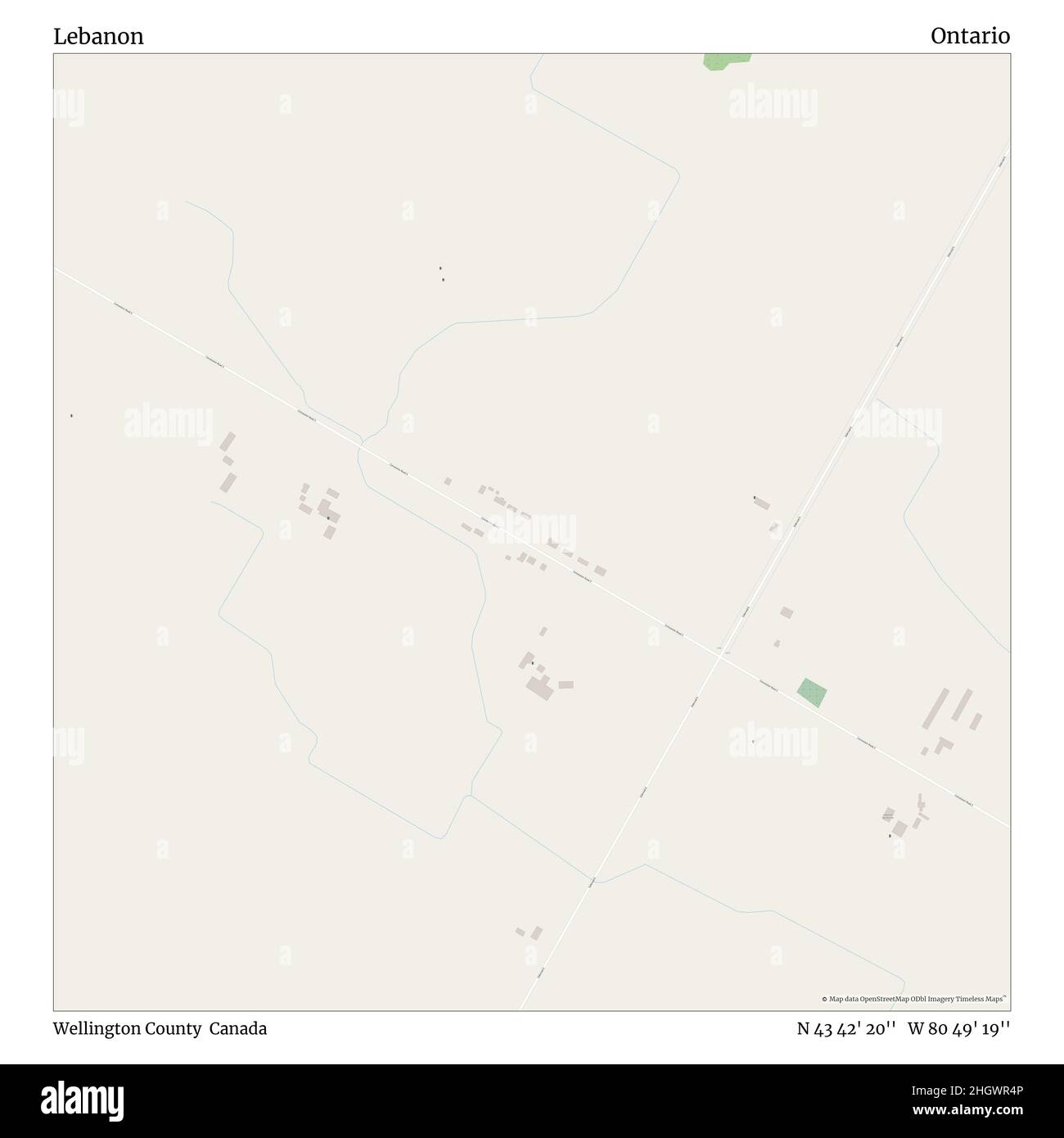 Wellington county map hi-res stock photography and images - Alamy