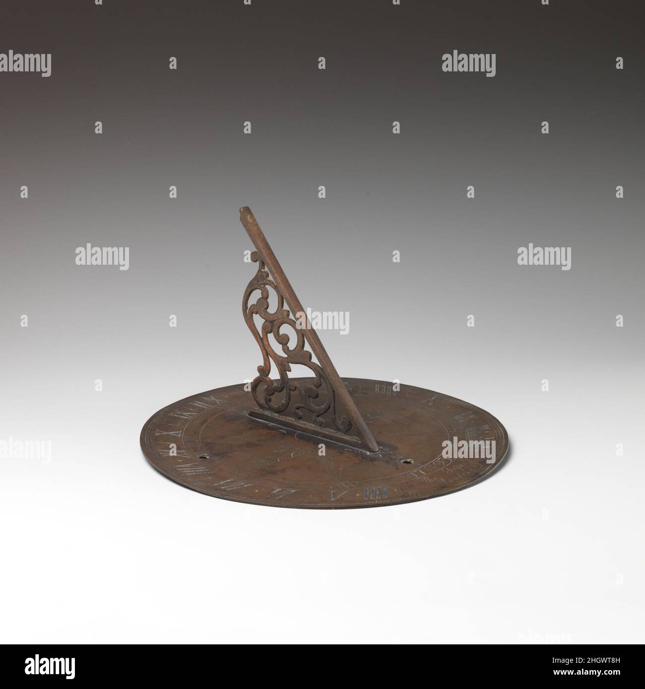 Stationary horizontal sundial 1793 Thomas Pipe. Stationary horizontal ...